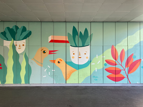 Street Art von Cone und Frau Isa | 21. Bezirk | Bilder aus Wien ...