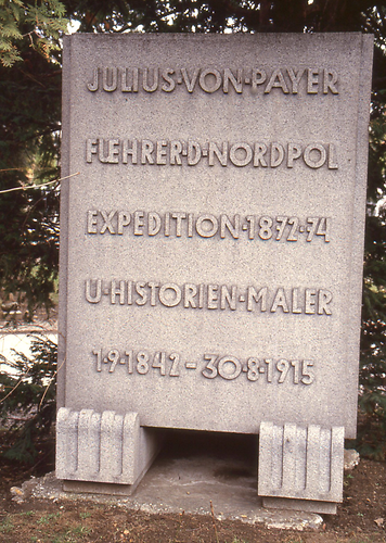 Julius Payer | Gelehrte | Gedenktafeln auf Friedhöfen | Bilder im ...