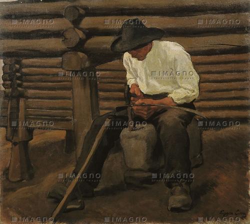 Der Sensendengler | Sensen | Historische Bilder (IMAGNO) | Bilder im ...