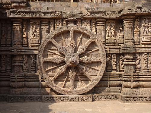 Konark - The Sun Temple; Ornamented Wheel (5) | Konark | Geography im ...