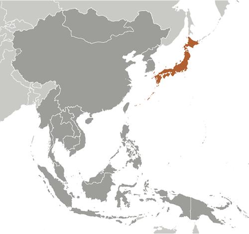 Japan in East And SouthEast Asia | Maps | Japan | Geography im Austria ...
