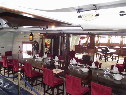 Dining quarters aboard HMS Victory | Factbook Pictures | Geography im ...