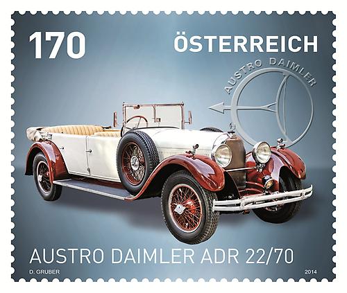 Austro Daimler | 2014 | Briefmarken | Kunst und Kultur im Austria-Forum