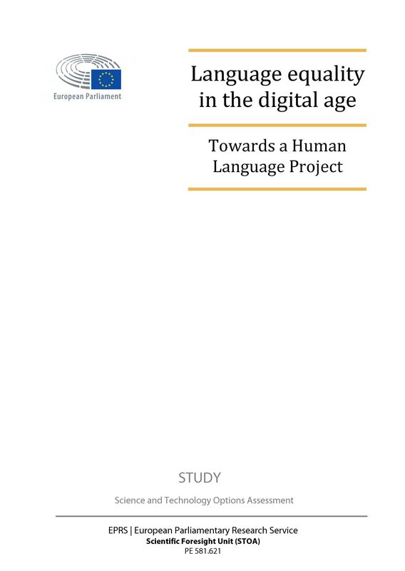 Language equality in the digital age - Towards a Human Language Project ...